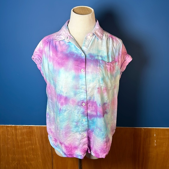 JRS Designs | Tops | Tye Dye Button Up Shirt | Poshmark